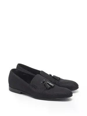 LOUIS VUITTON Solferino Jacquard Tassel Loafers