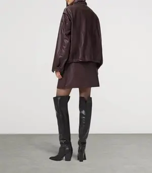 ALLSAINTS Nappa Leather Mini Skirt