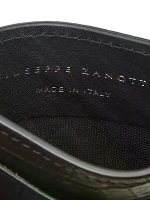 GIUSEPPE ZANOTTI Croc-embossed Leather Cardholder