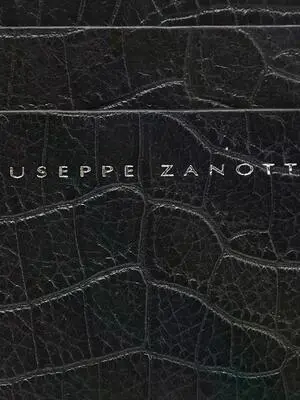 GIUSEPPE ZANOTTI Croc-embossed Leather Cardholder