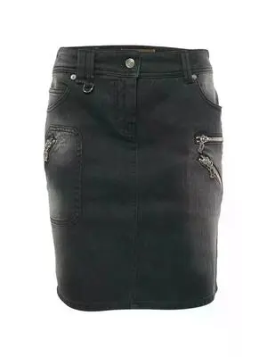 John Galliano Denim Midi Skirt