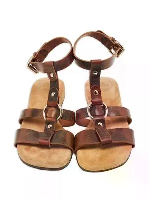 Chloé Leather Ankle-strap Sandals