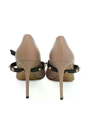 Valentino Garavani Rockstud Ankle Strap Pumps - Neutrals