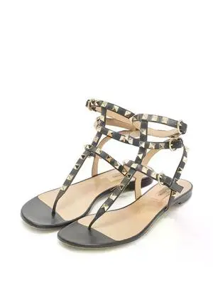 Valentino Garavani Rockstud Caged Sandals - Black