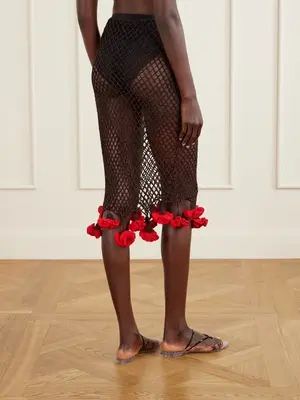 Alaïa Crocheted Mesh Skirt