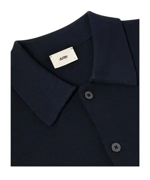 AUTRY Striped-sleeve Knitted Jacket