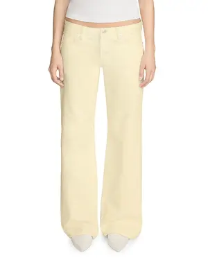 FRAME X Amelia Gray Pixie Jeans - Limoncello