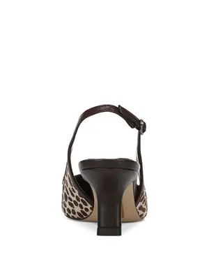 Sam Edelman Bianka Slingback Pumps - Chocolate Multi
