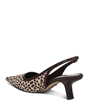 Sam Edelman Bianka Slingback Pumps - Chocolate Multi