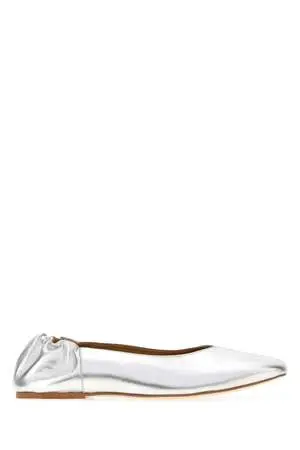 A.p.c. Leather Juliet Ballerinas - Silver