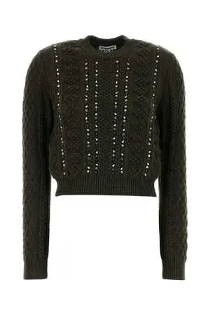 JIL SANDER Embellished Mixed Fibre Jumper - Multicolor