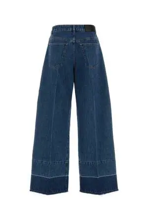 Givenchy Raw Edge Wide Leg Denim Trousers