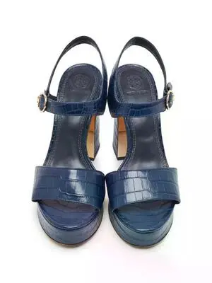 Tory Burch Martine Croc-embossed Platform Sandals