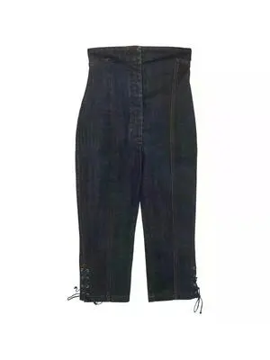 JEAN PAUL GAULTIER Lace-up High-waisted Jeans