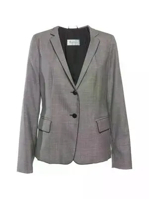 Max Mara Single-breasted Blazer In Birdseye