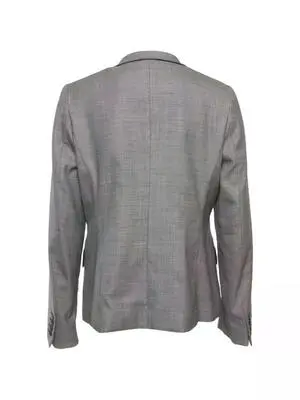 Max Mara Single-breasted Blazer In Birdseye