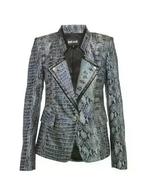 Just Cavalli Snakeskin Jacquard Blazer