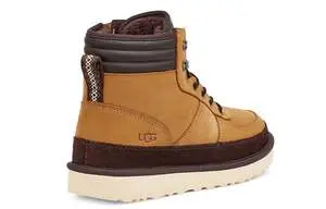 UGG Highland Lace Up Zip Up Boots - Wheat/brown