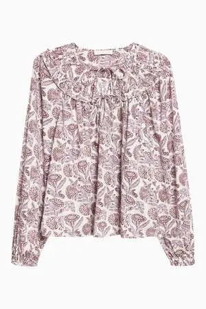 Ulla Johnson Florelle Ls Cotton Blouse - Meadow