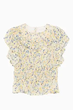 Ulla Johnson Athene Ss Silk Top