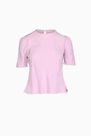 Ulla Johnson Corine Ss Silk Top - Aster
