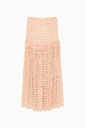Ulla Johnson Aris Lace Maxi Skirt - Blush