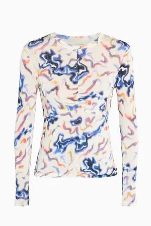 Ulla Johnson Neri Long Sleeve Jersey Top - Prism