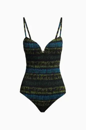 Ulla Johnson Biarritz Smocked Maillot - Lagoon
