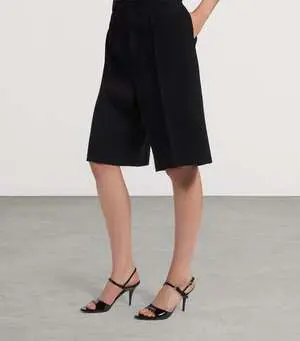 Balenciaga Patent Leather Avenue Bow Heeled Sandals