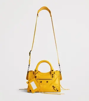 Balenciaga Mini Lambskin Le City Top-handle Bag