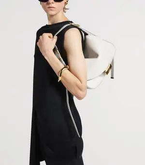 Balenciaga Lambskin Clicca Shoulder Bag