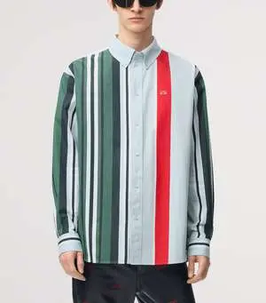 Loewe Stripe Print Shirt - Blue