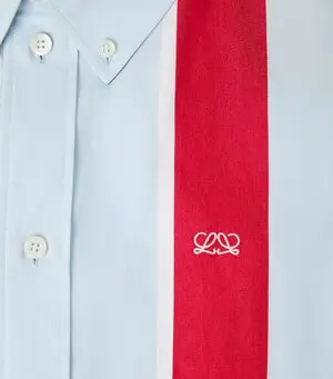 Loewe Stripe Print Shirt - Blue