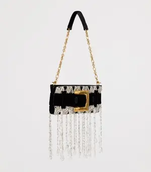 Balmain Embellished Anthem Clutch Bag