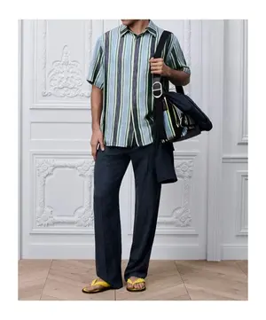Dior Dioriviera Oblique Sun Stripes Short-sleeved Shirt