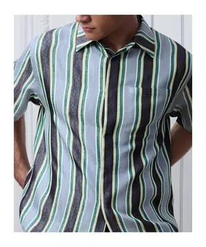 Dior Dioriviera Oblique Sun Stripes Short-sleeved Shirt