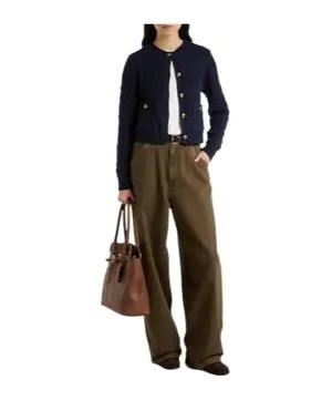 Polo Ralph Lauren Cable-knit Wool And Cashmere Cardigan