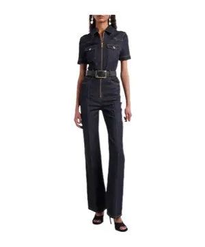 SELF-PORTRAIT Denim Overalls