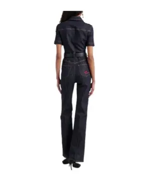 SELF-PORTRAIT Denim Overalls
