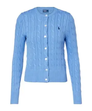 Polo Ralph Lauren Cable-knit Cotton Cardigan - Blue