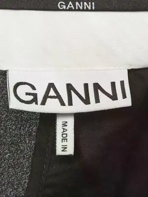 GANNI Pleated Cropped Trousers
