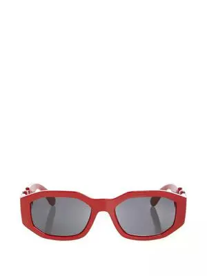 Versace Medusa Biggie Geometric-frame Sunglasses - Red