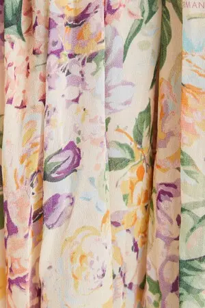 Zimmermann Beadembellished Floralprint Georgette Maxi Dress