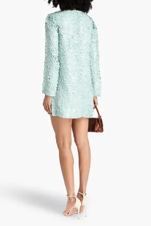 Zimmermann Sequined Silkorganza Mini Dress