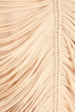 Zimmermann Ruched Cutout Crepe Midi Dress