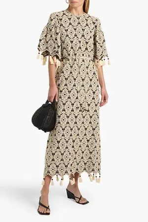 Zimmermann Crocheted Cotton Midi Dress