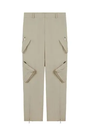 NOCTURNE Pocket Detail Trousers - White