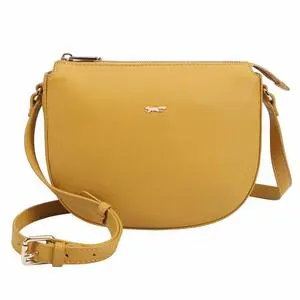 PAUL COSTELLOE Hazara Leather Crossbody Bag Bright - Gold