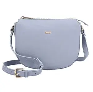 PAUL COSTELLOE Neutrals Hazara Leather Crossbody Bag Lead - Black