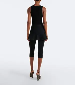 Alaïa Cropped Peplum Leggings